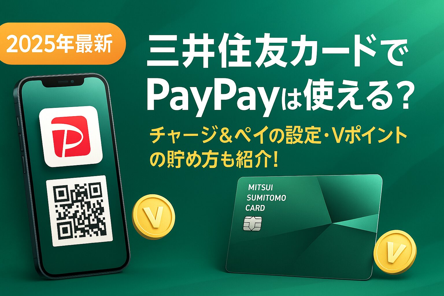 三井住友カードでPayPayは使える？チャージ＆ペイの設定・Vポイントの貯め方も紹介！ – Vポイントびより